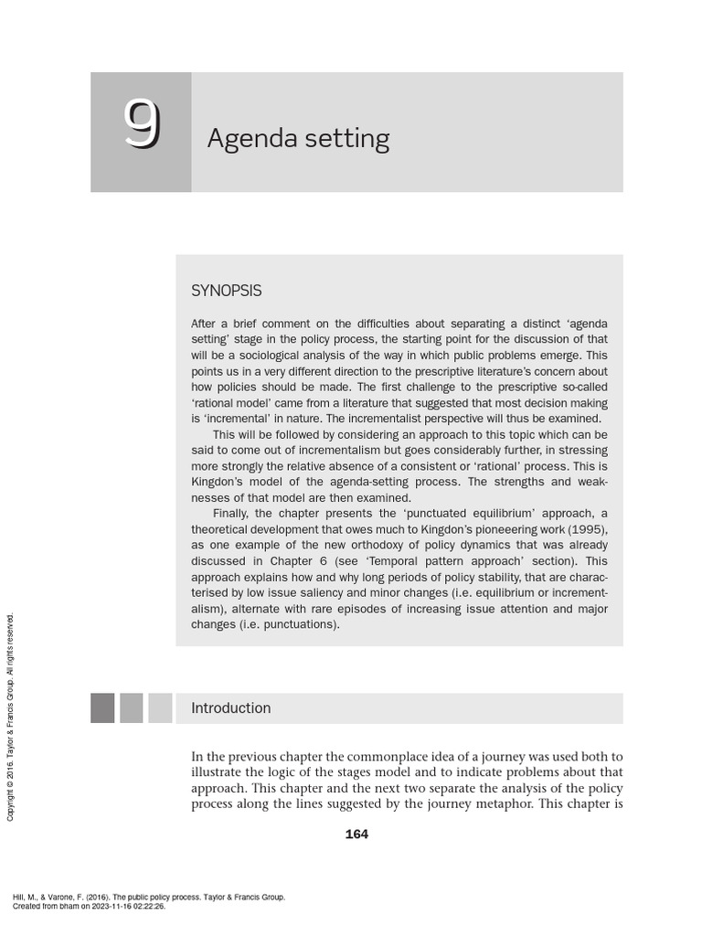 The Public Policy Process - (Part 2 Analysis of The Policy Process ...