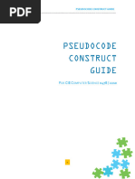 Pseudocode Guide | PDF | Data Type | Control Flow