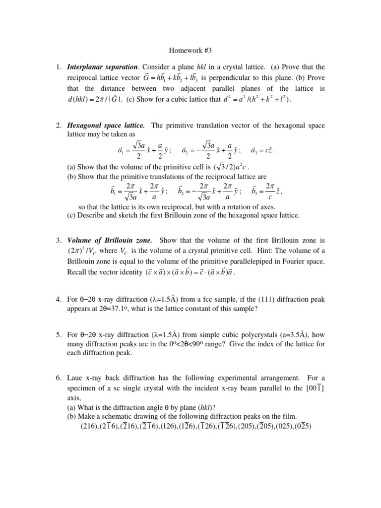 HW 3 | PDF | Phases Of Matter | Geometry