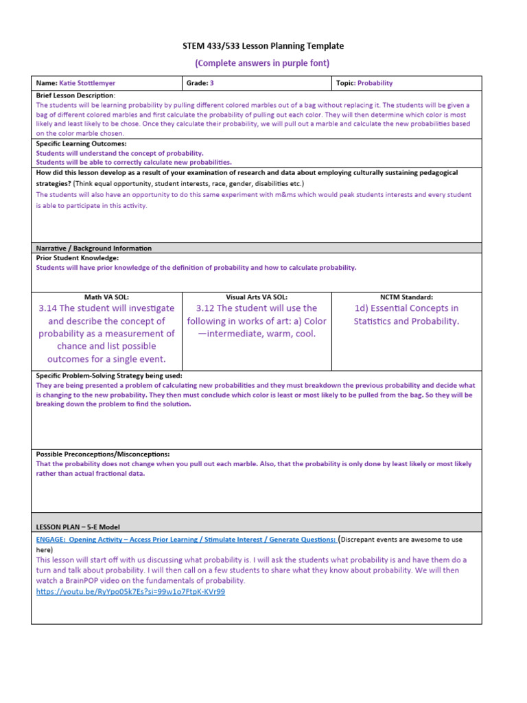 Math 5e Lesson Planning Template Uodated Rti-1 | PDF | Learning ...