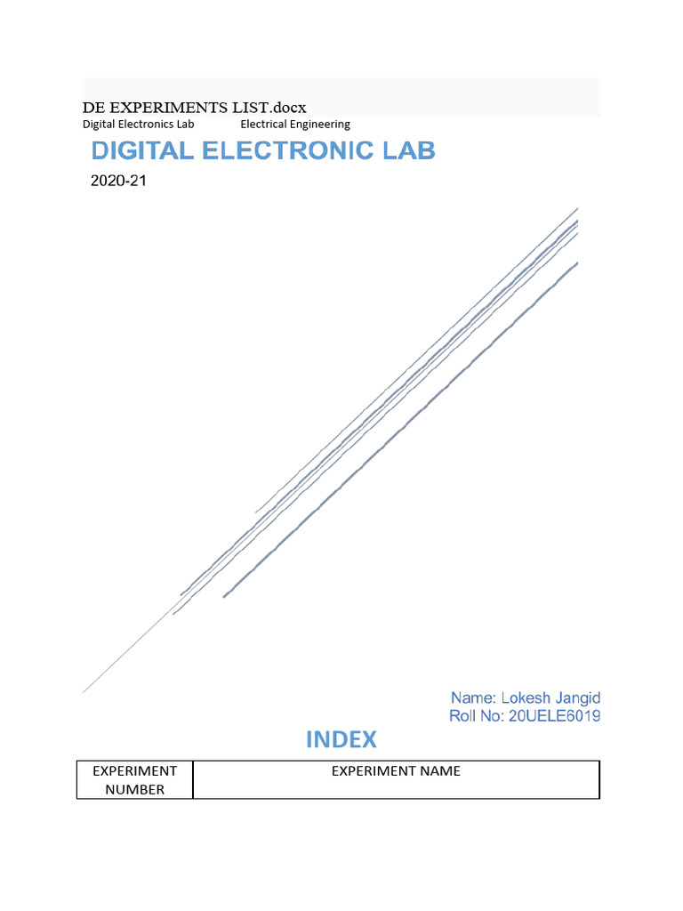DE EXP Lists | PDF | Logic Gate | Arithmetic
