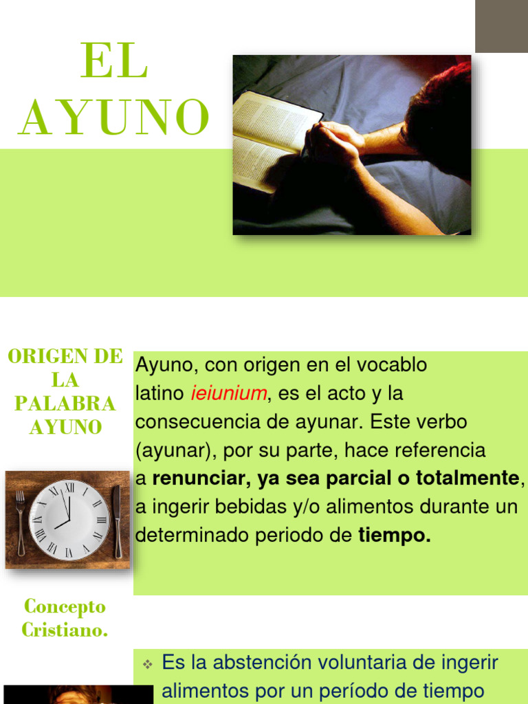 AYUNO | PDF | Rápido | Oración