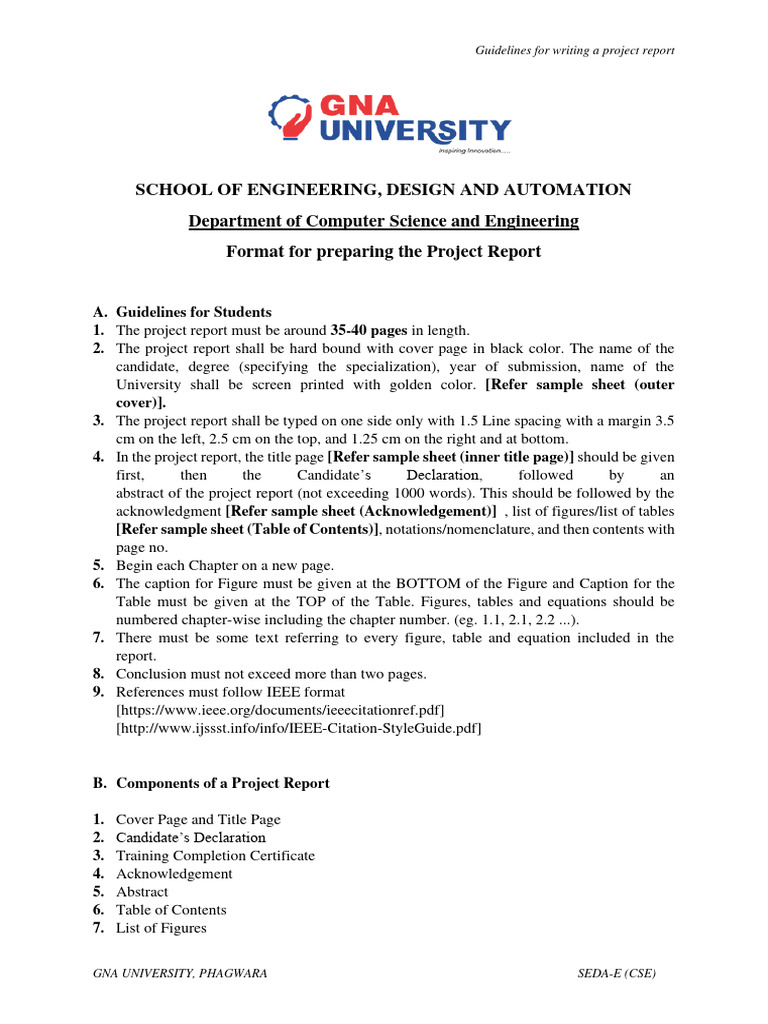 Final Minor Project Report Format | PDF | Source Code | Computing