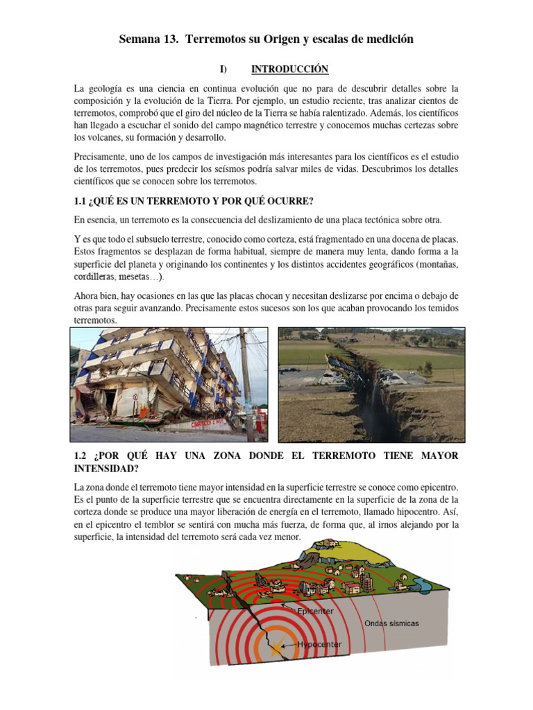 Terremotos | PDF | Temblores | Geofísica