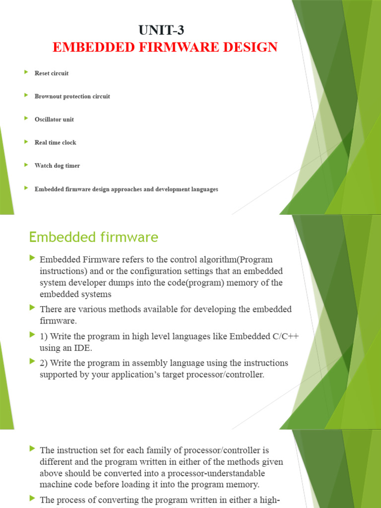Unit3 Esd | PDF | Microcontroller | Programming