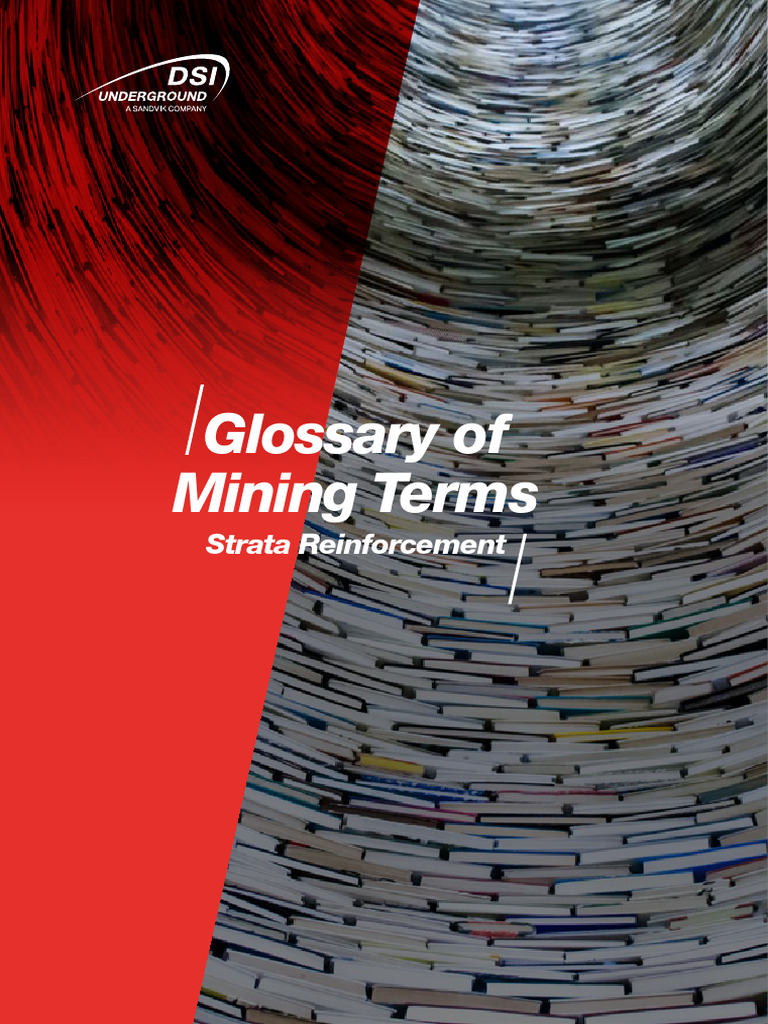 Dsi Underground Glossary of Terms en | PDF | Rock (Geology) | Screw