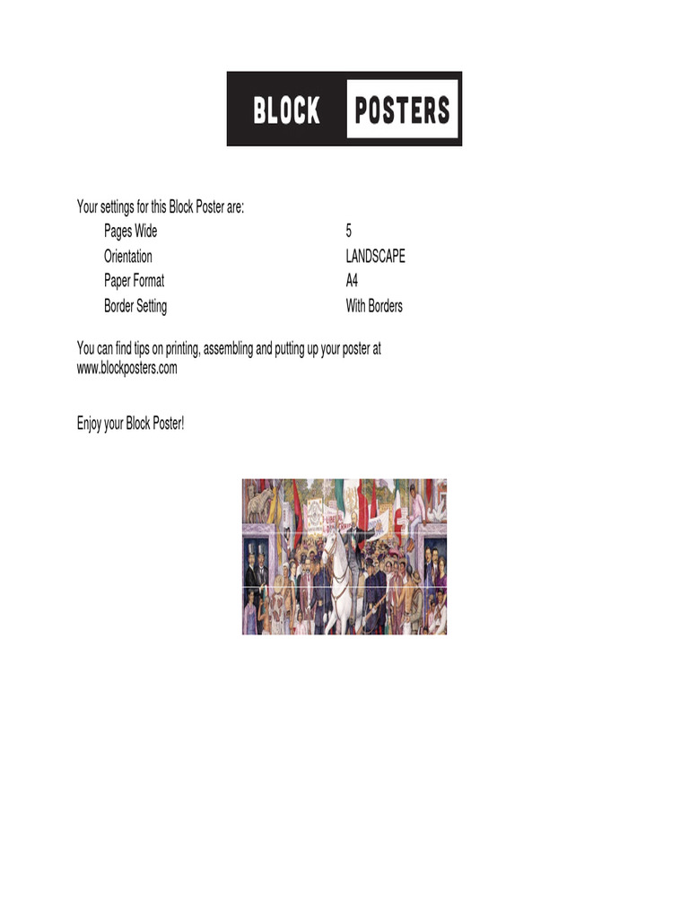 Block Poster Setup Guide | PDF