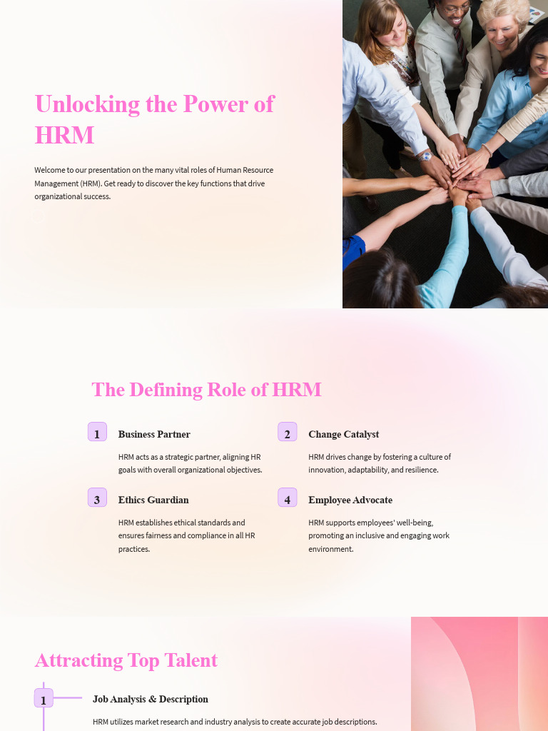 Unlocking The Power of HRM | PDF | Human Resource Management | Human ... Unlocking The Power of HRM | PDF | Human Resource Management | Human ...