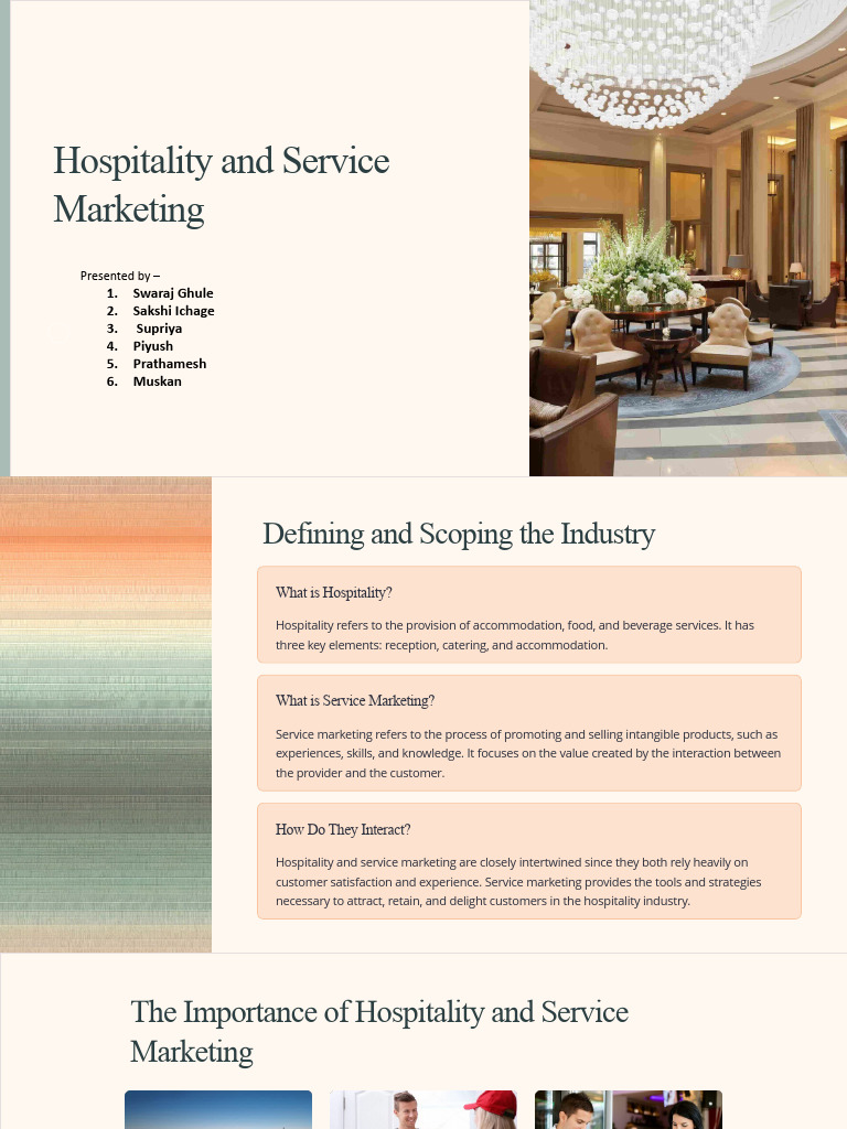 Hospitality and Service Marketing | PDF | Marketing | Market Segmentation