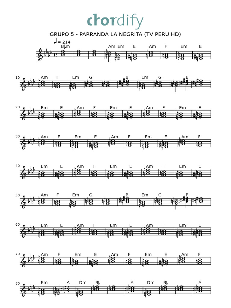 Grupo 5 - Parranda La Negrita (TV Peru HD) | PDF