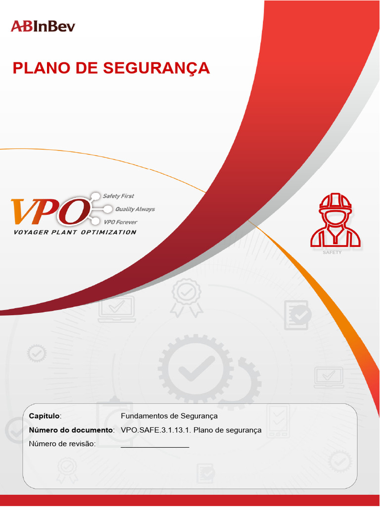 MODELO. - VPO SAFE - 3 - 1 - 13 - 1 Plano de Seguranca Sergipe | PDF ...