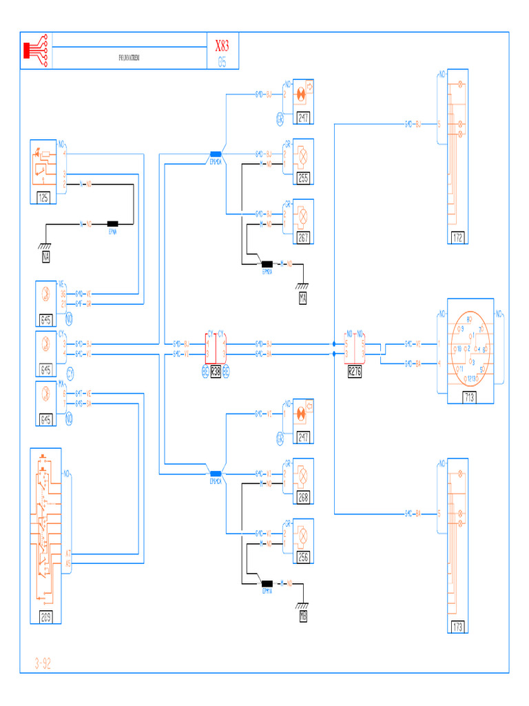Diagrama de Cableado Direccionales Uch Dos Conectores Renault | PDF