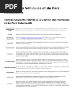 Gestion efficace d'un parc automobile | PDF