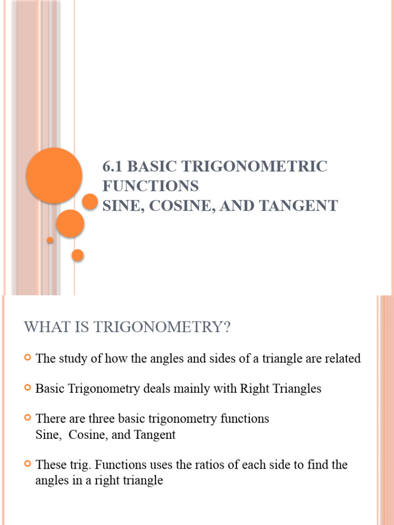 Intro to Basic Trigonometry | PDF | Trigonometric Functions | Trigonometry