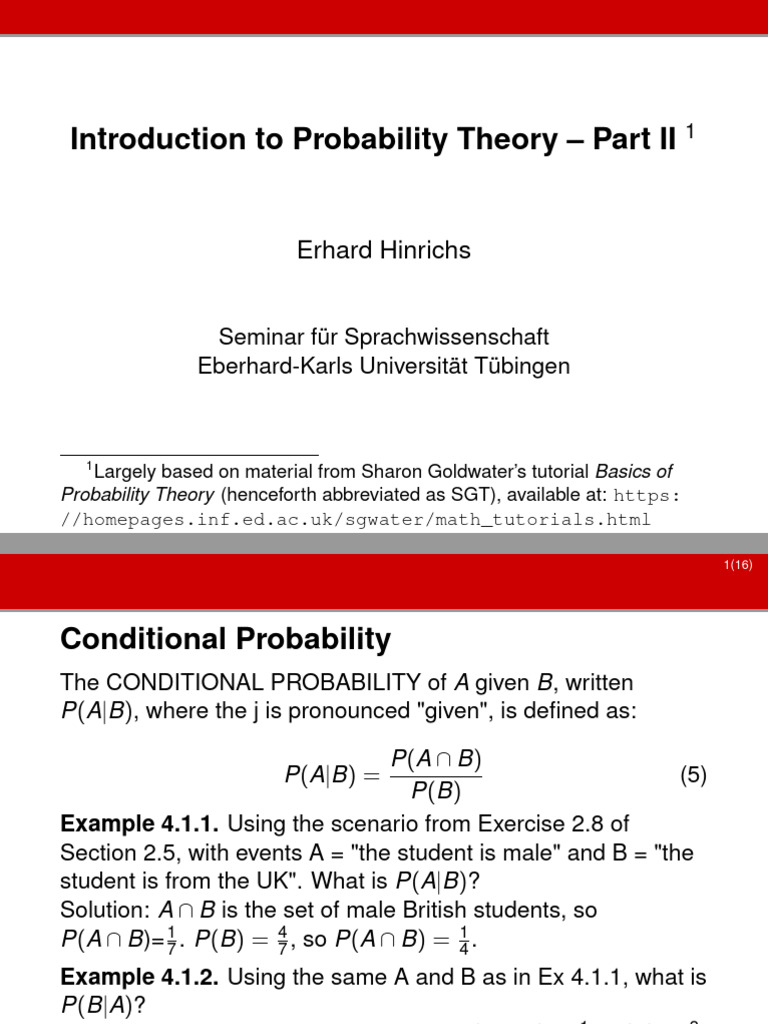 3 BasicProbPart2 | PDF | Mathematical Concepts | Probability Theory