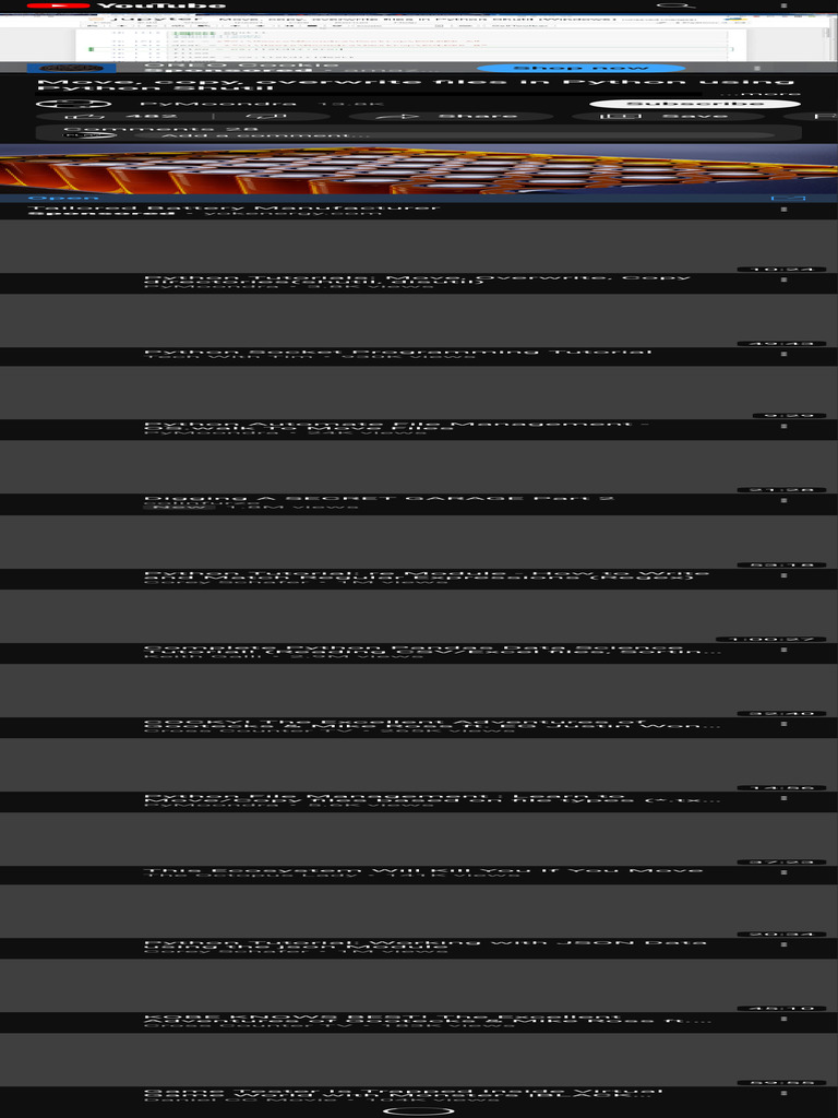 Move Copy Overwrite Files In Python Using Python Shutil Youtube Pdf Computer Programming