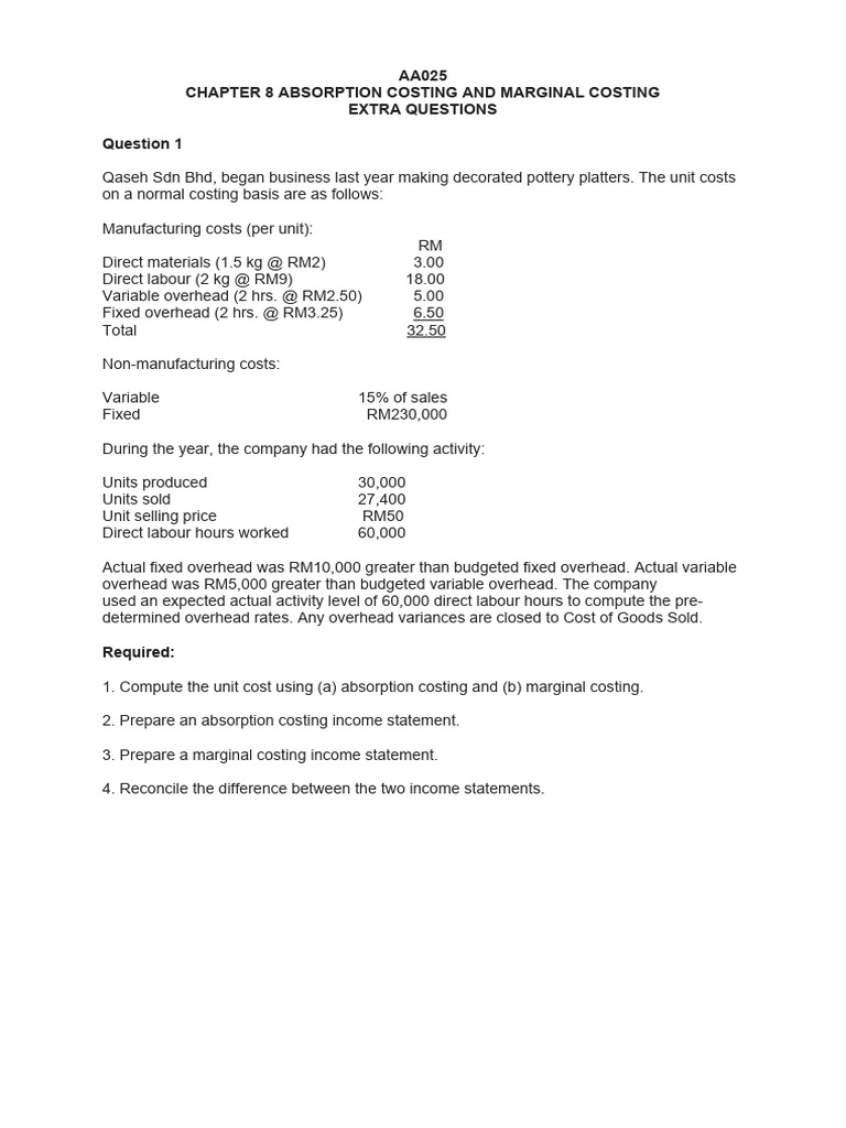AA025 Chapter AT8 | PDF | Inventory | Cost Of Goods Sold