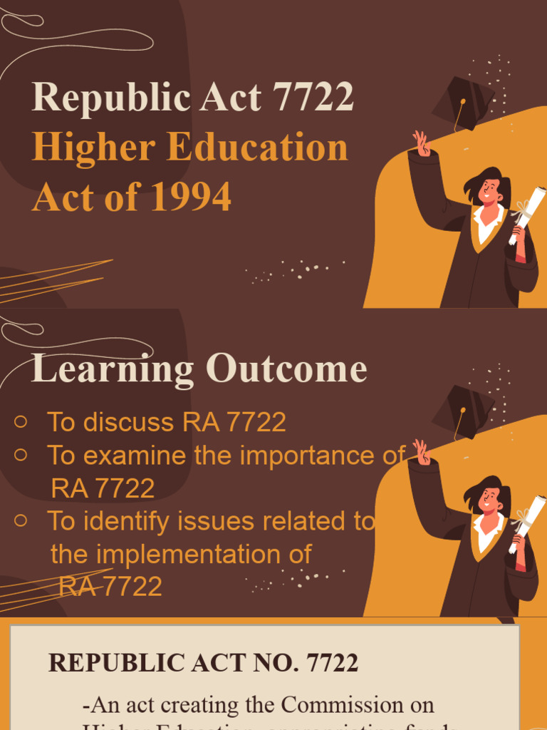 Ra 7722 | PDF | Academic Freedom | U.S. Securities And Exchange Commission