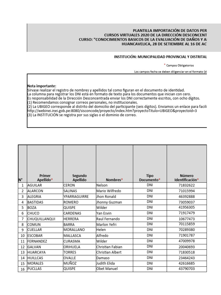 Edan Perú Ddi Huancavelica | PDF | Costa Rica | Aplicaciones de la ...