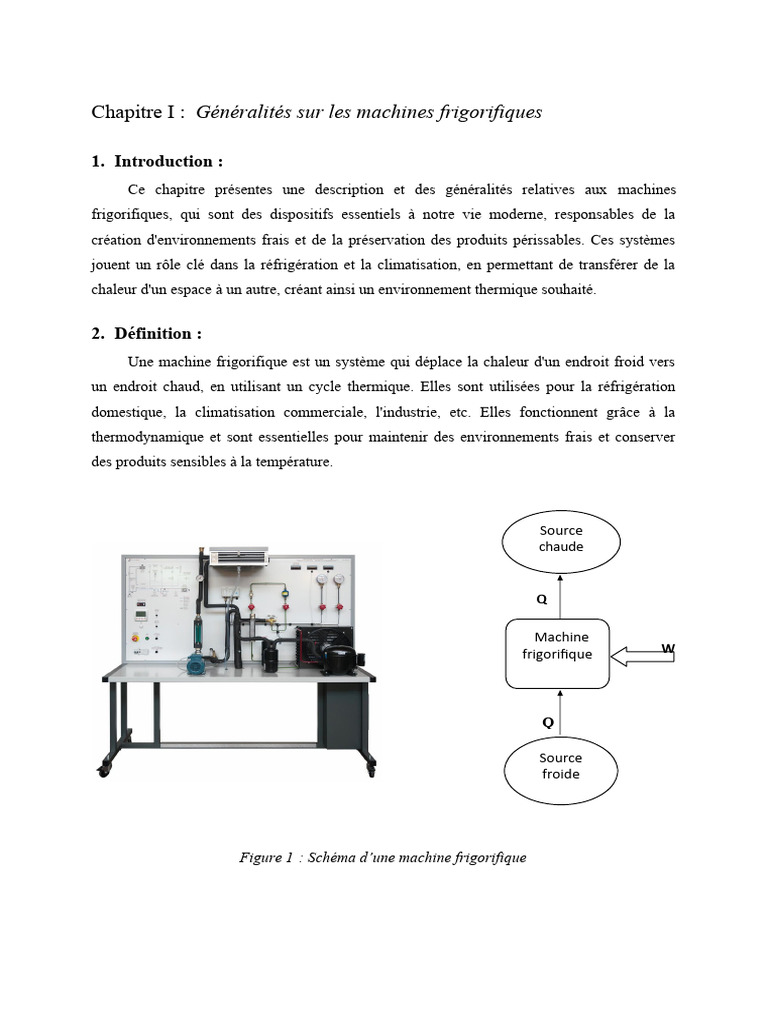 Généralités sur les machines frigorifiques | PDF | Réfrigération ...