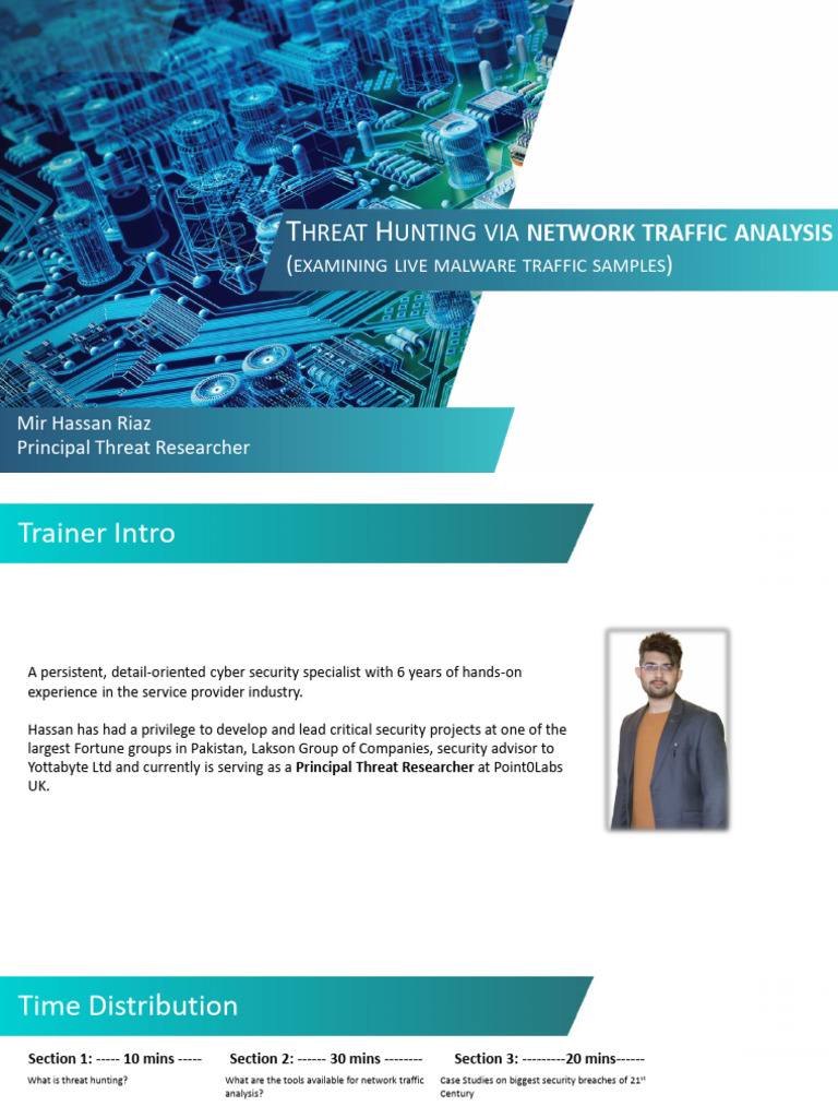 Threat Hunting Via Network Traffic Analysis! | PDF | Malware | Security