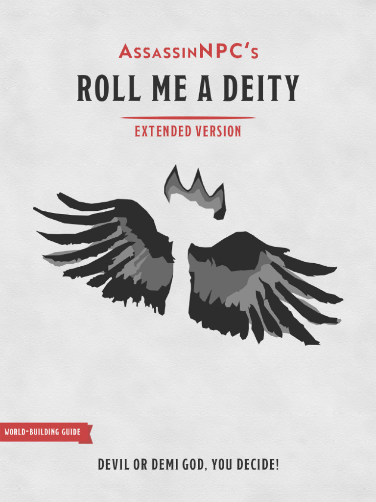 (Extended) Roll Me A Deity - by Assassin NPC | PDF | Courage | Altruism