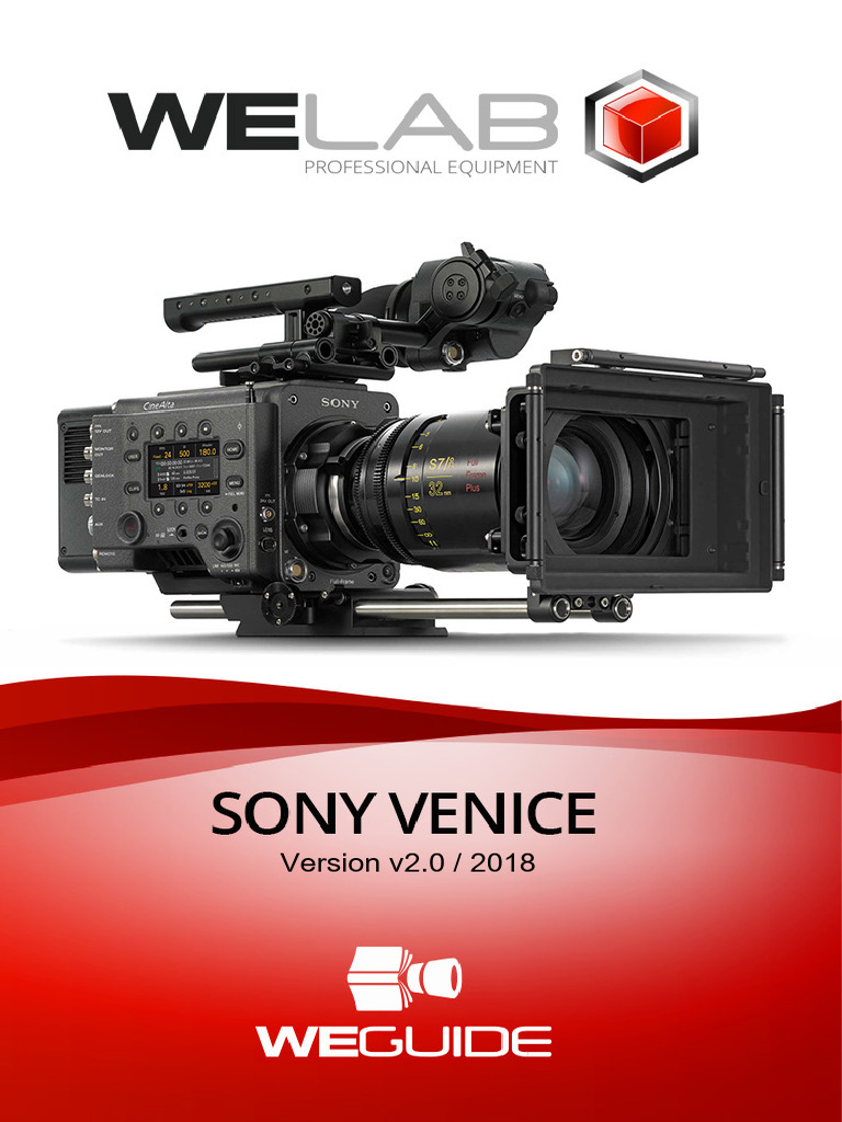 Sony VENICE Guia | PDF | Formato de imagen sin procesar | Tecnología ...
