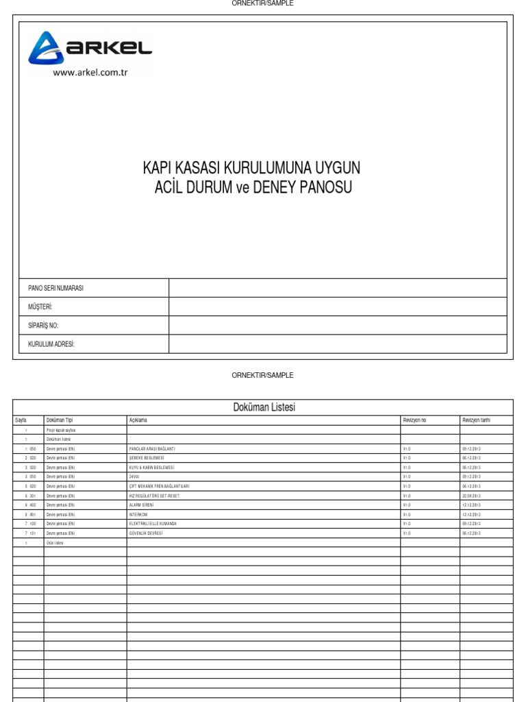 ARCODE MRL Senkron Servis & Kuyu - TR | PDF