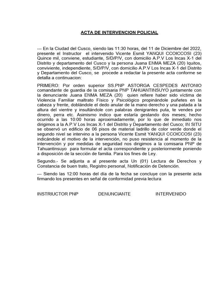 Acta de Recepcion de Documentos | PDF | Autenticación | Control de acceso