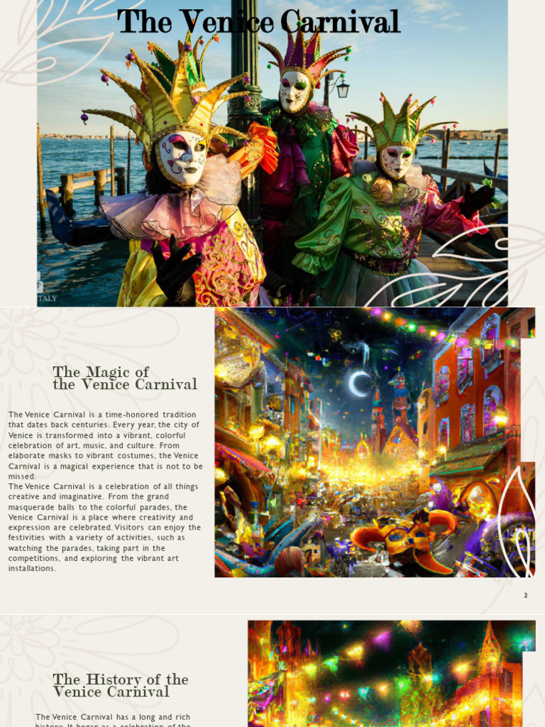 Presentation 2 | PDF | Carnival | Venice
