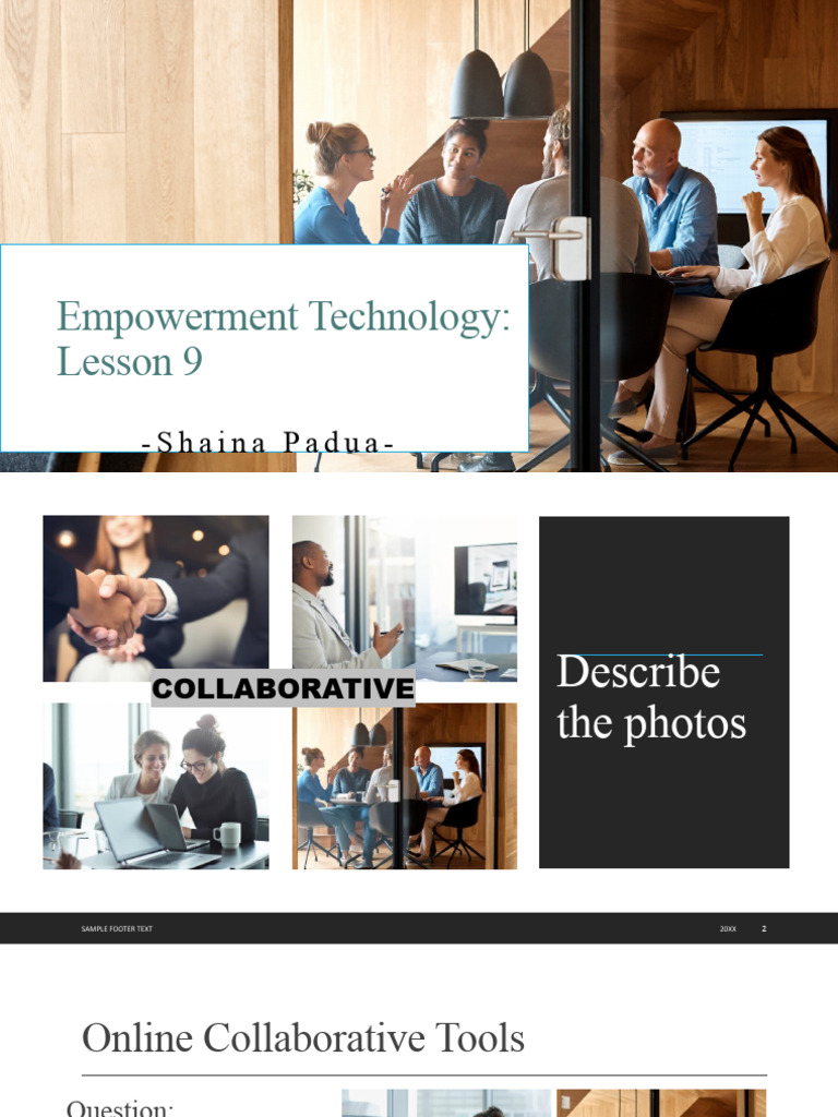 EmTech PPT Online Collaborative Tools | PDF | Facebook | World Wide Web