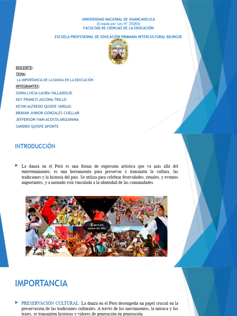 Importancia de La Danza en La Educacion - Arte | PDF | Bailes | Las ...