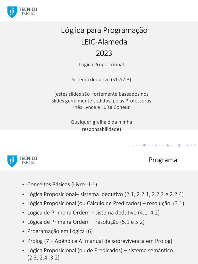 S1 CP Sistemadedutivo | PDF | Raciocínio dedutivo | Argumento
