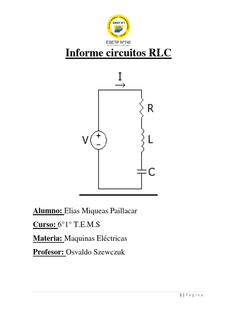 Análisis de Circuitos RLC en Serie y Paralelo | PDF