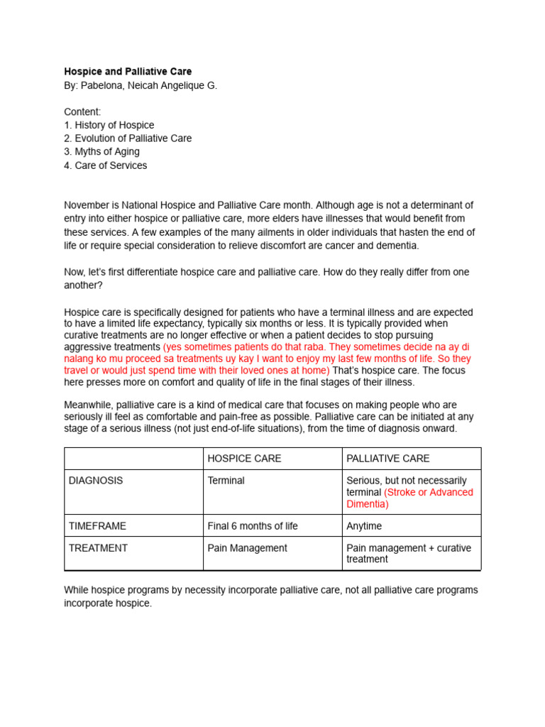 Report Script | PDF | Palliative Care | Hospice