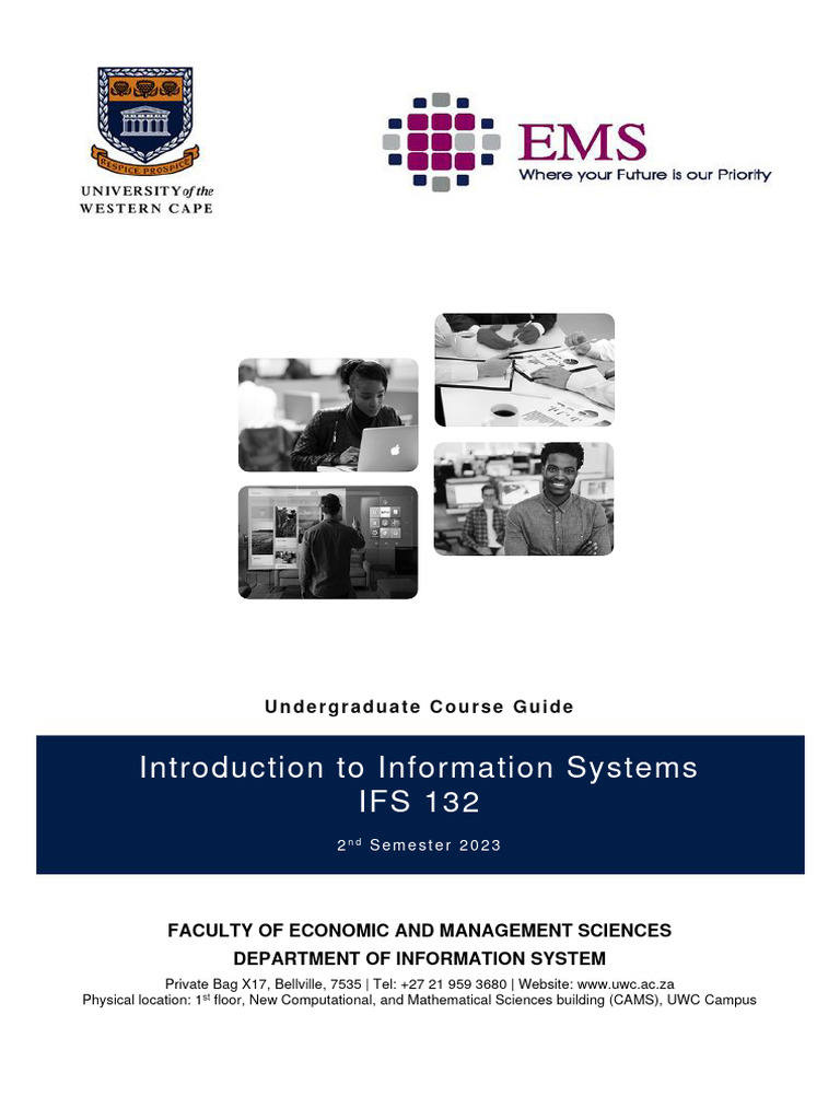 IFS132 Module Guide 2023 - v1 | PDF | Information System | System