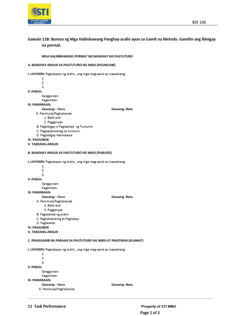 11 Task Performans (FINALS) - 1 | PDF