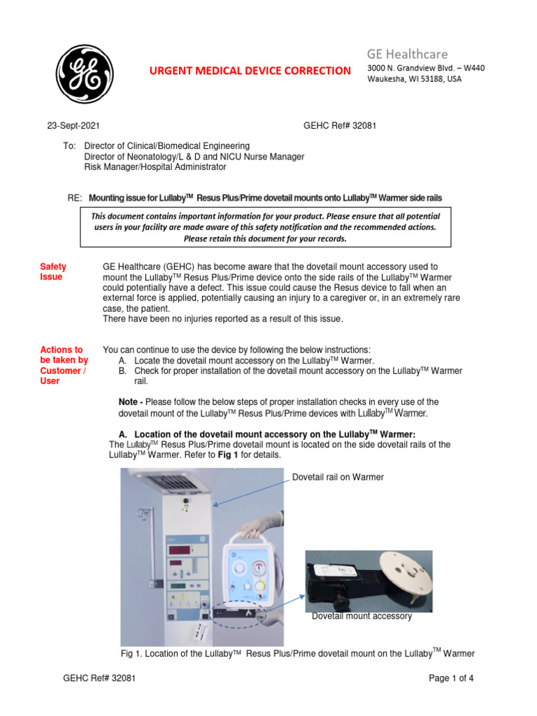 FSN Lullaby Warmer Resus Plus&Prime | PDF | Emergency Department | Medicine