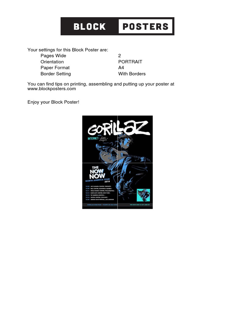 Blockposter-023326 (Gorillaz) Original | PDF