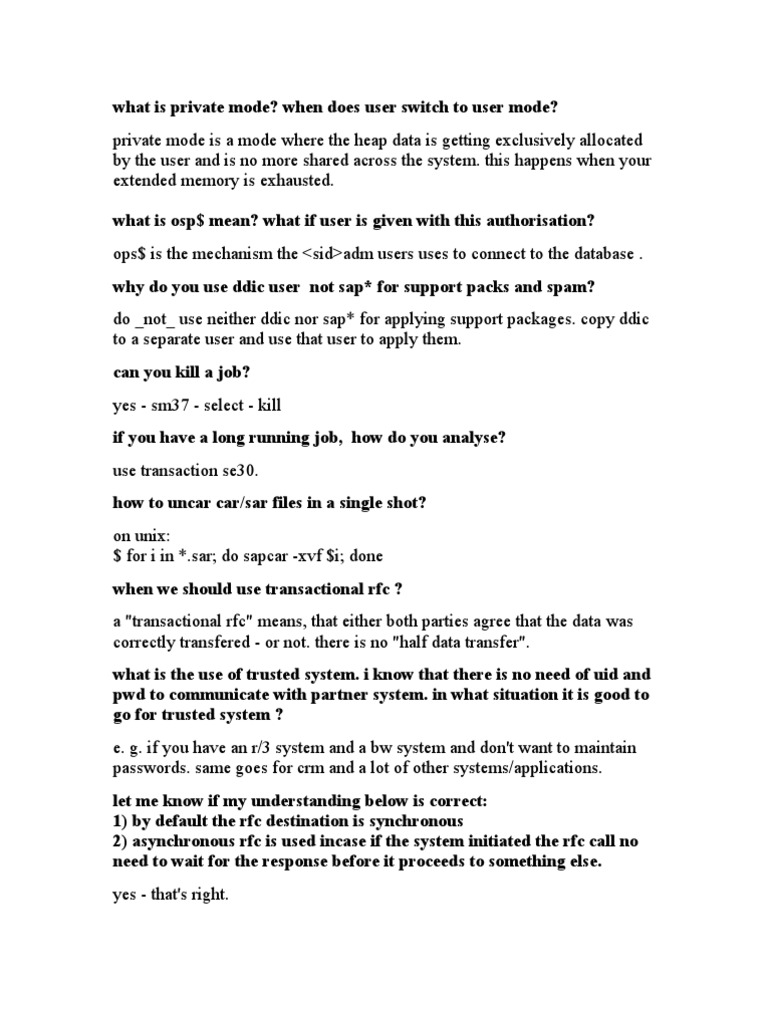 Sap Basis | PDF | Command Line Interface | Databases