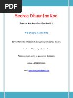 Jechaa Beektota | PDF