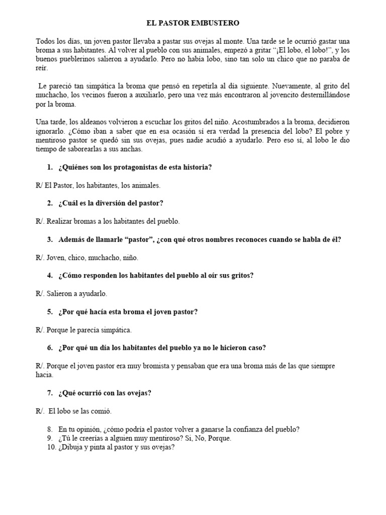 El Pastor Embustero | PDF