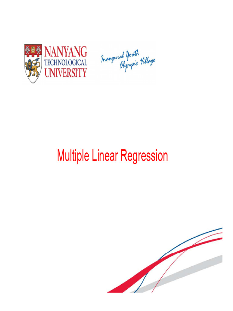 Multiple Linear Regression & Nonlinear Regression Models | PDF | Linear ... Multiple Linear Regression & Nonlinear Regression Models | PDF | Linear ...