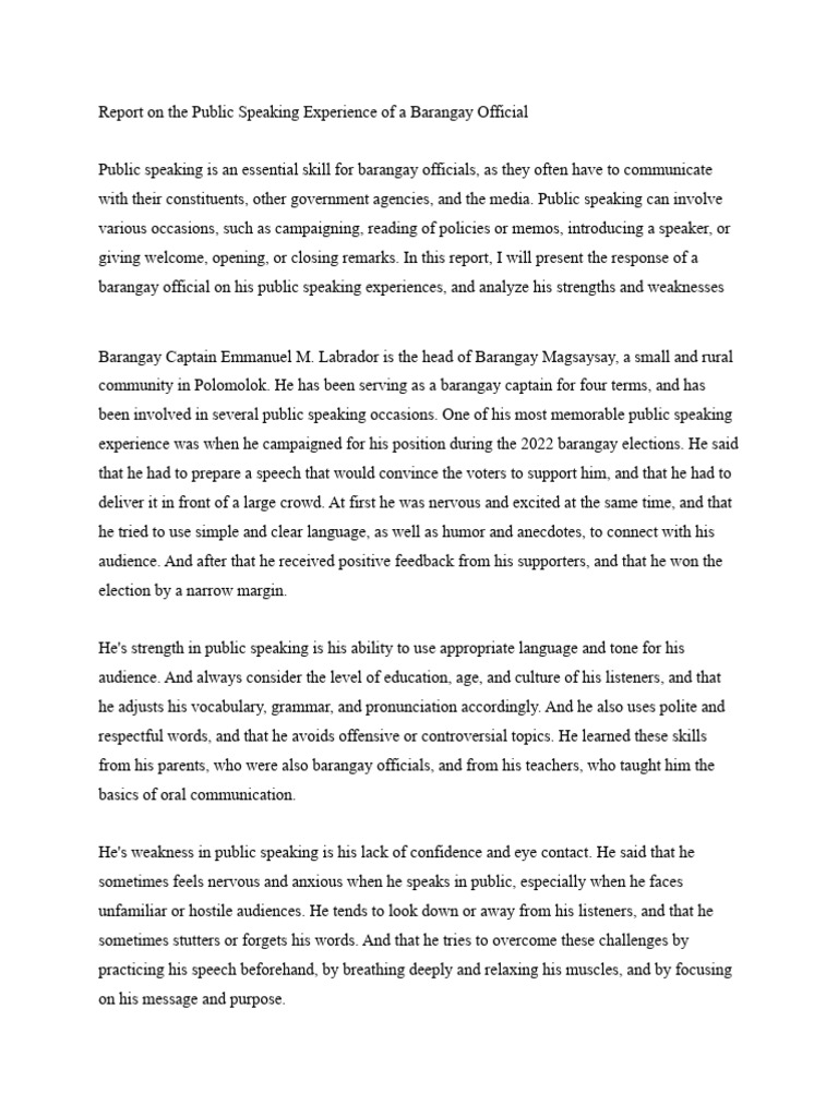 Oral Communication | PDF | Public Speaking | Communication