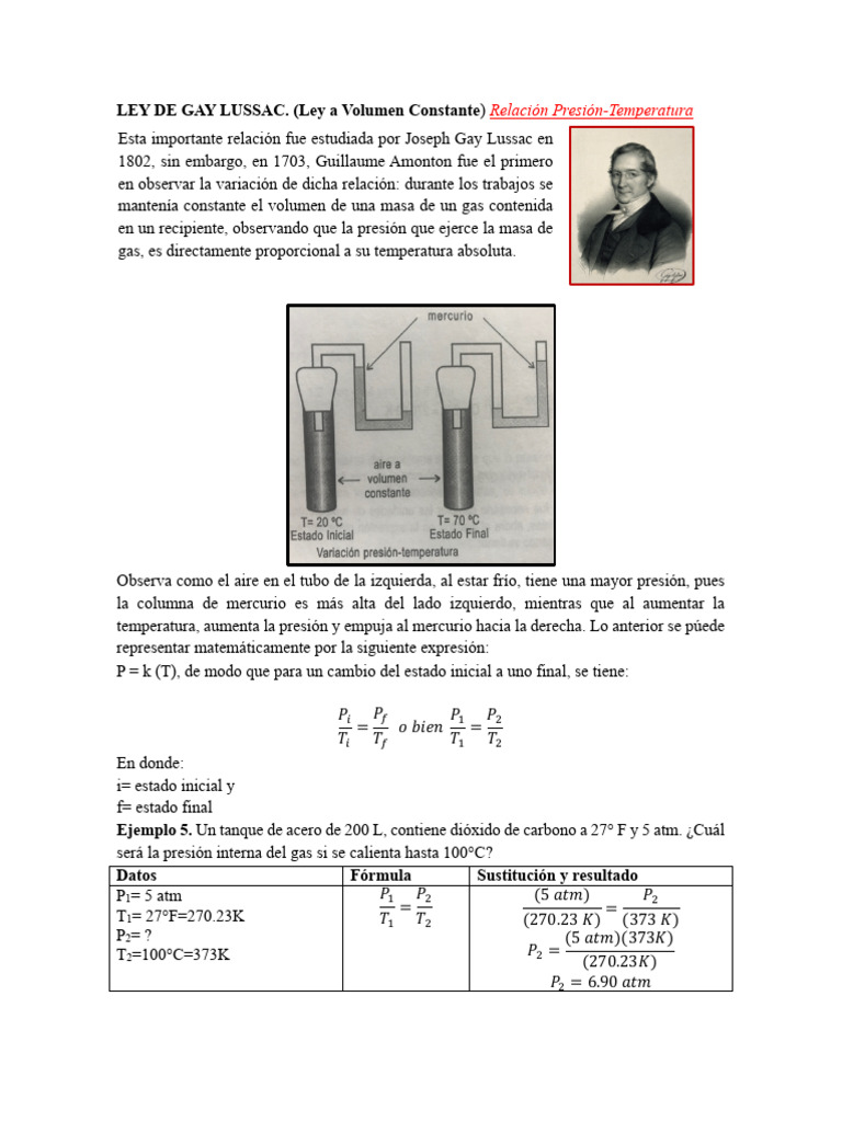 Ley Universal de Los Gases Ideales | PDF | Gases | Química Física