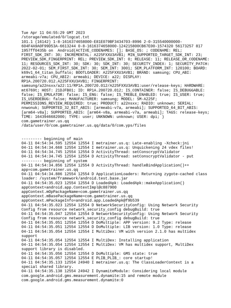 Logcat | PDF | Library (Computing) | Java (Programming Language)