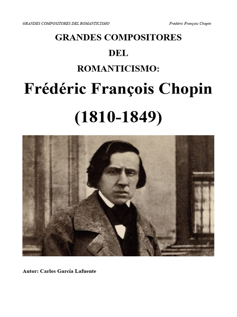 GRANDES COMPOSITORES Chopin | PDF | Federico Chopin | Acorde (Música)