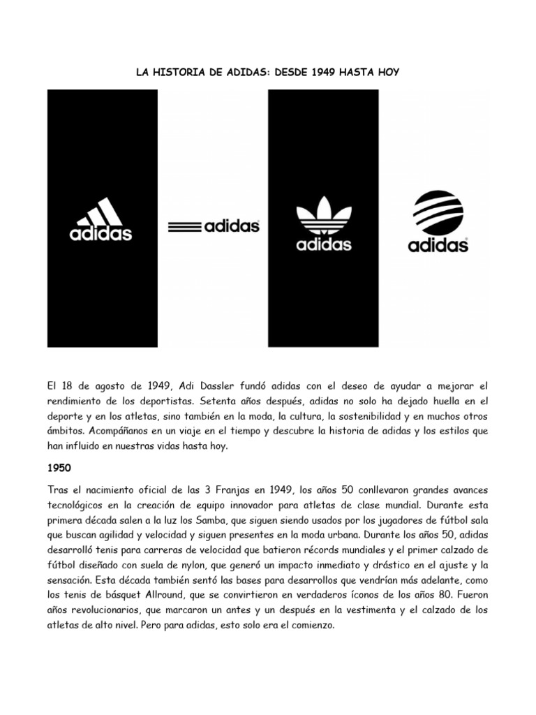 La Historia de Adidas 2 | PDF | Adidas