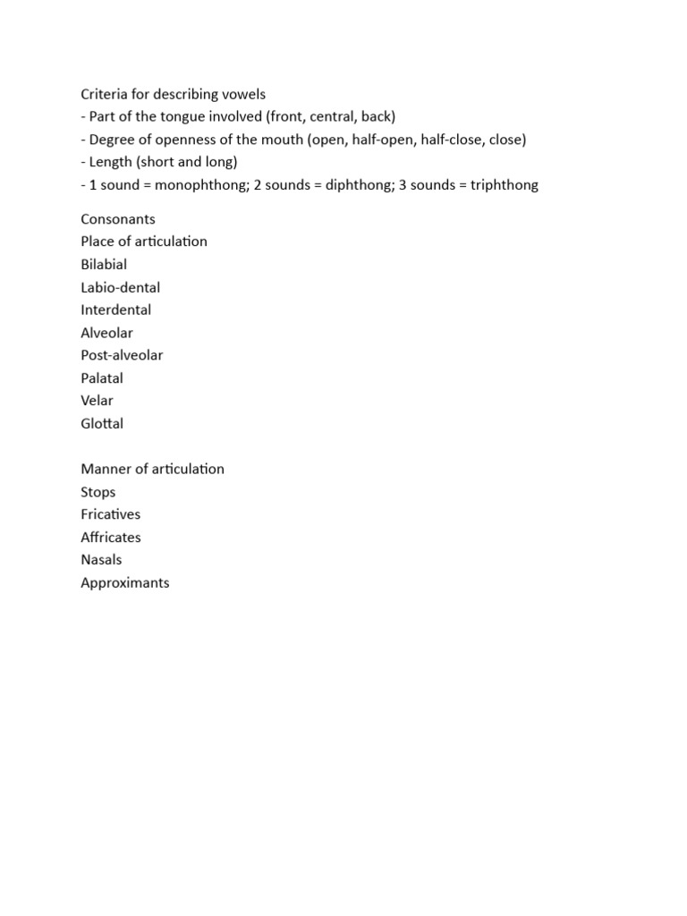 Phonetics Notes | PDF