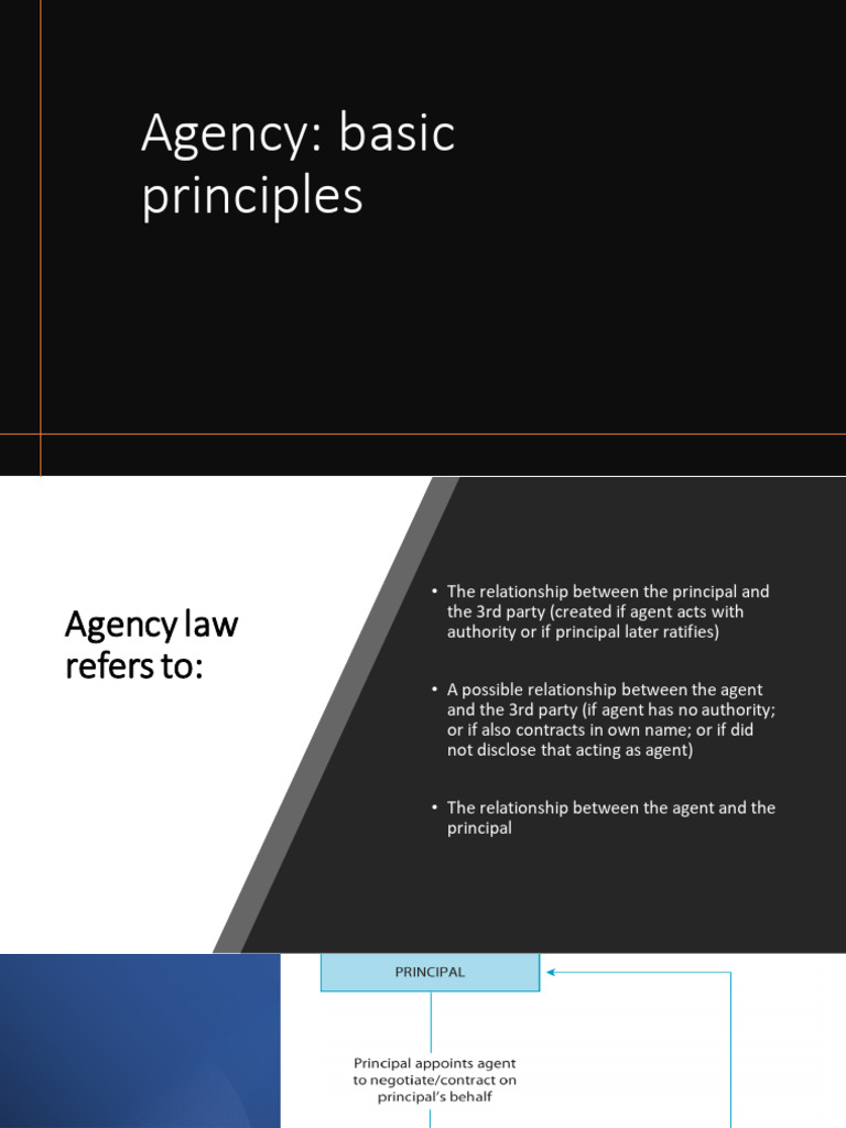 Agency Law MBA | PDF | Law Of Agency | Estoppel